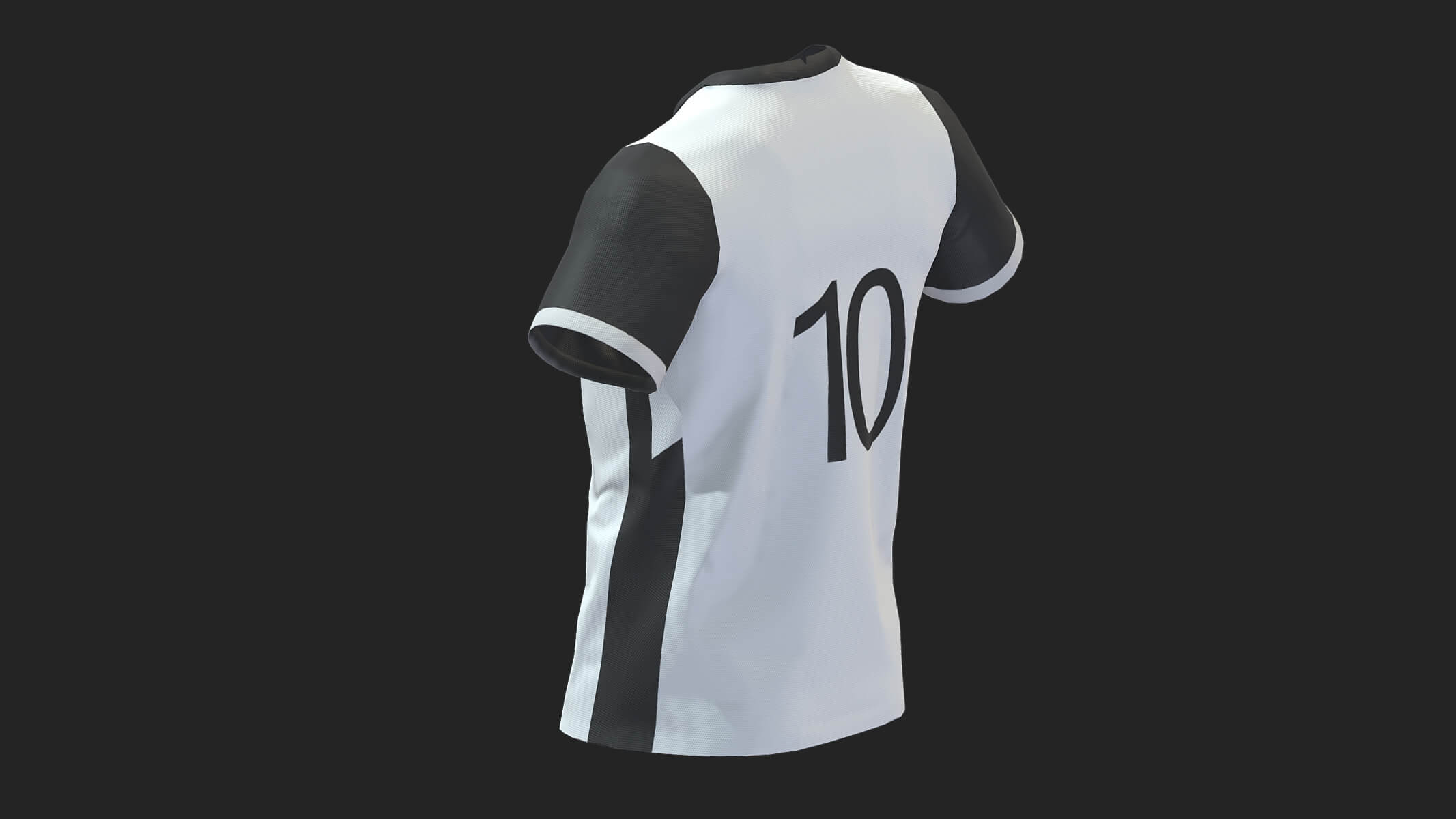 Football T-Shirt Low Poly 3D Model by frezzy