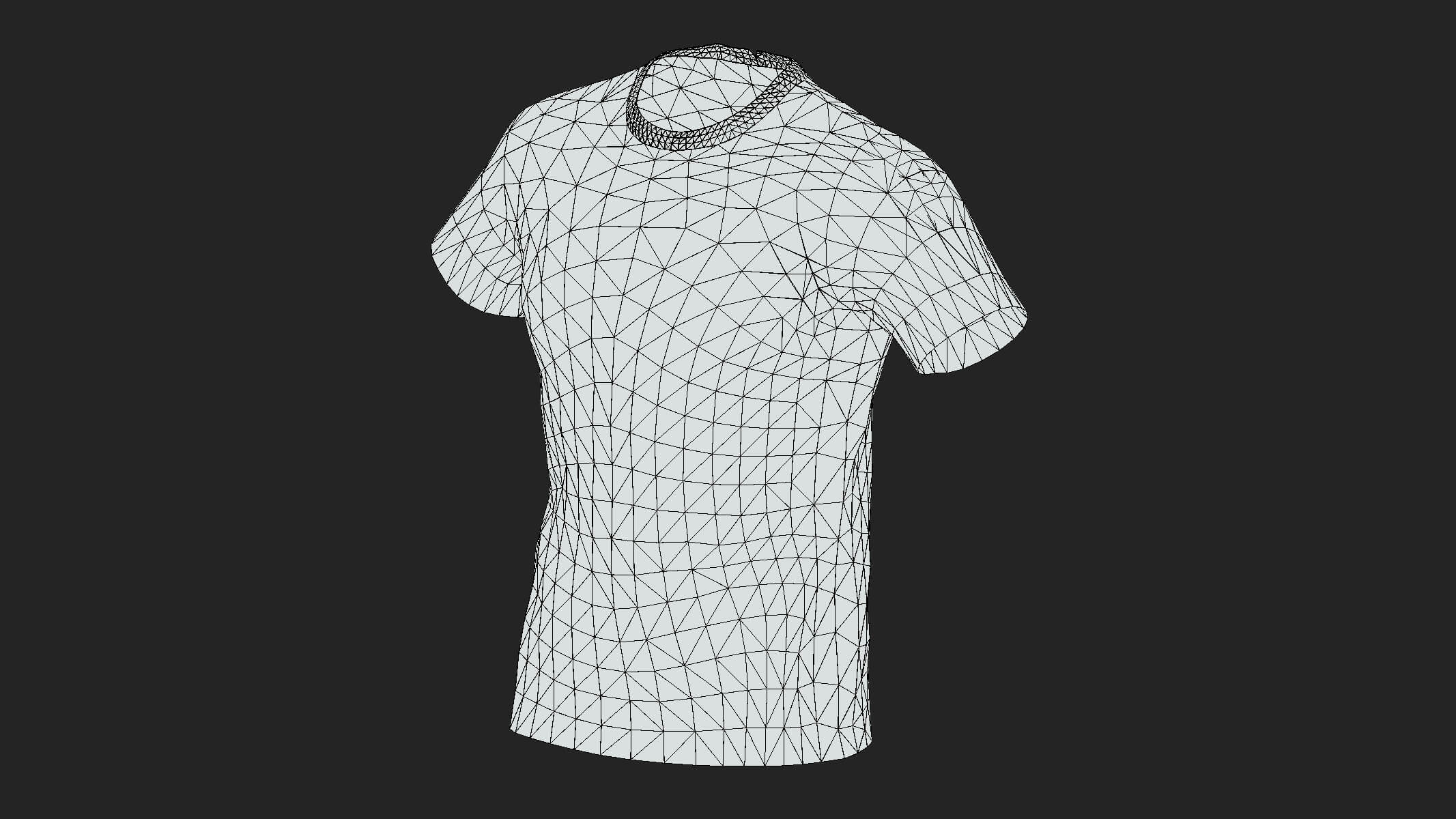 Football T-Shirt Low Poly 3D Model by frezzy