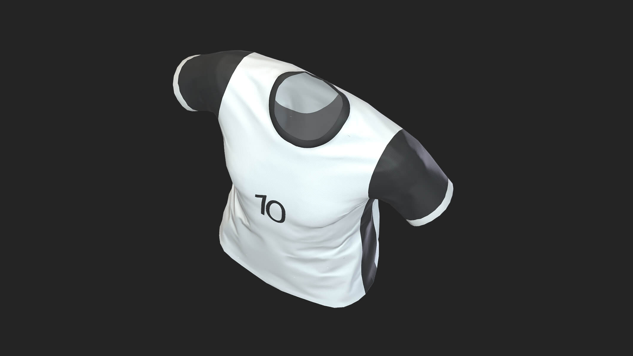 Football T-Shirt Low Poly 3D Model by frezzy