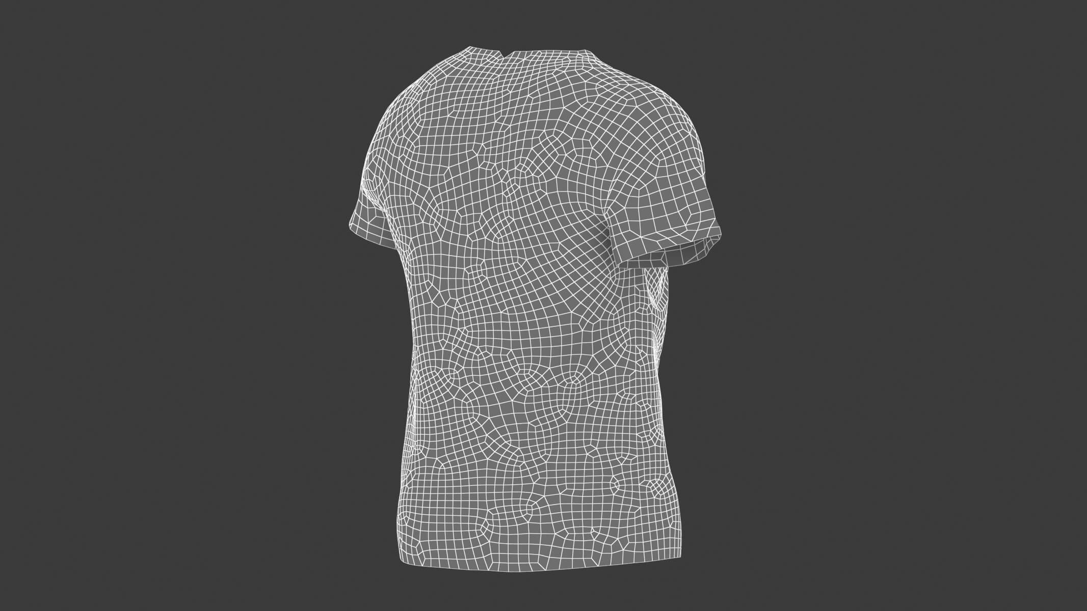 Football Tshirt Generic Low Poly - 3D Model by frezzy