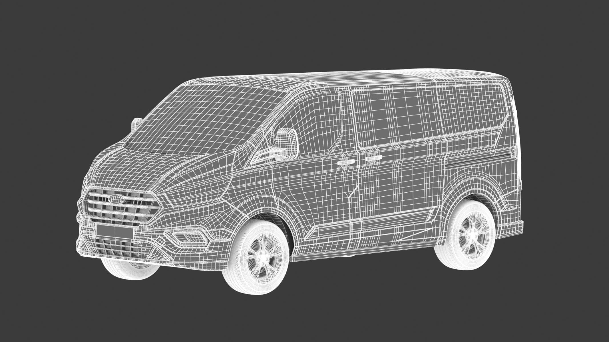 Ford Transit Cargo Van - 3D Model by frezzy