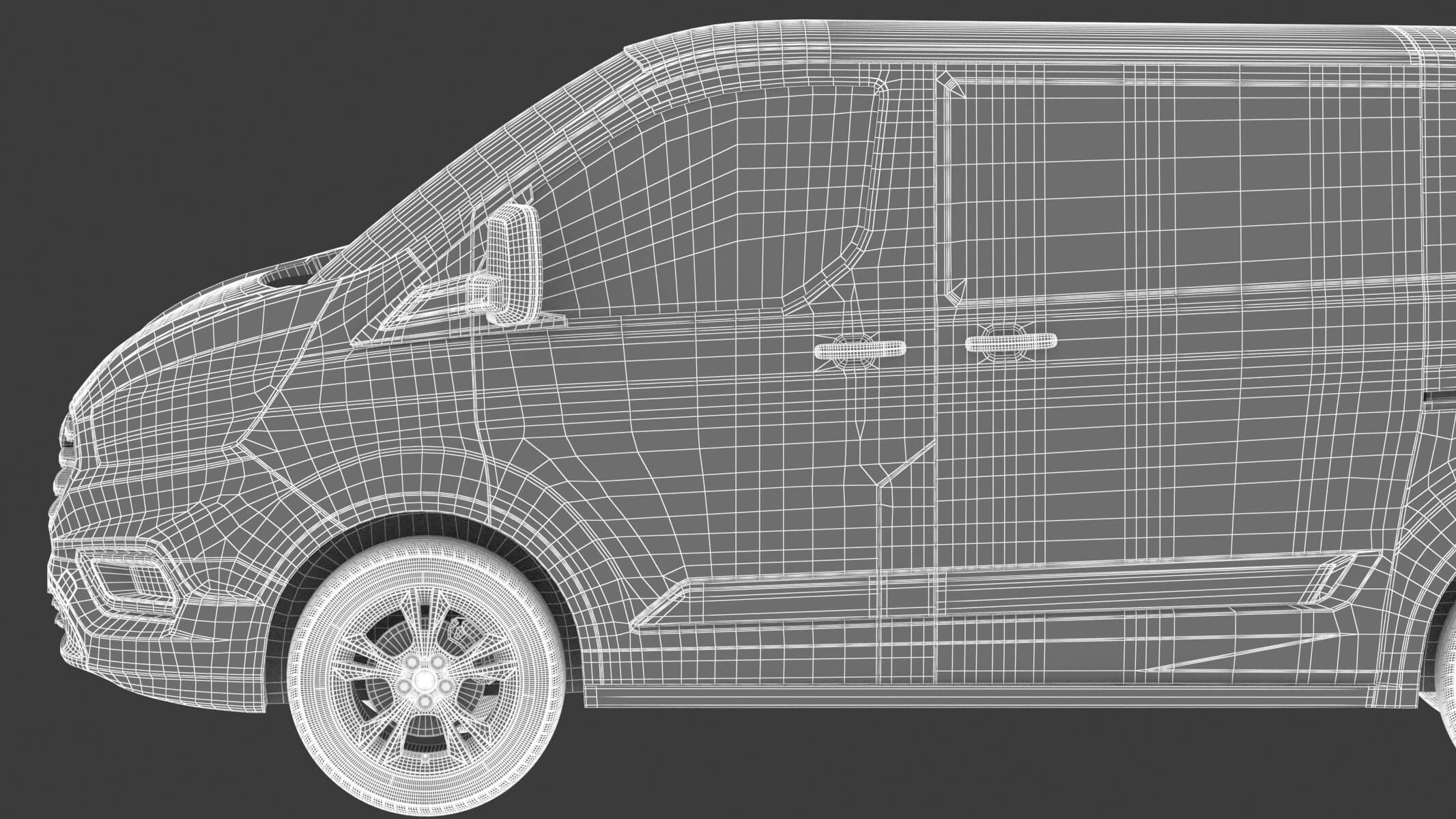 Ford Transit Cargo Van - 3D Model by frezzy