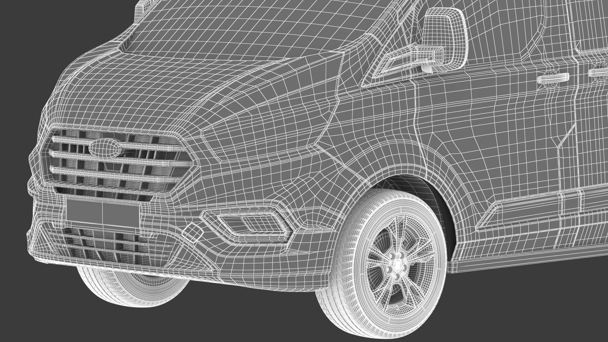 Ford Transit Cargo Van - 3D Model by frezzy