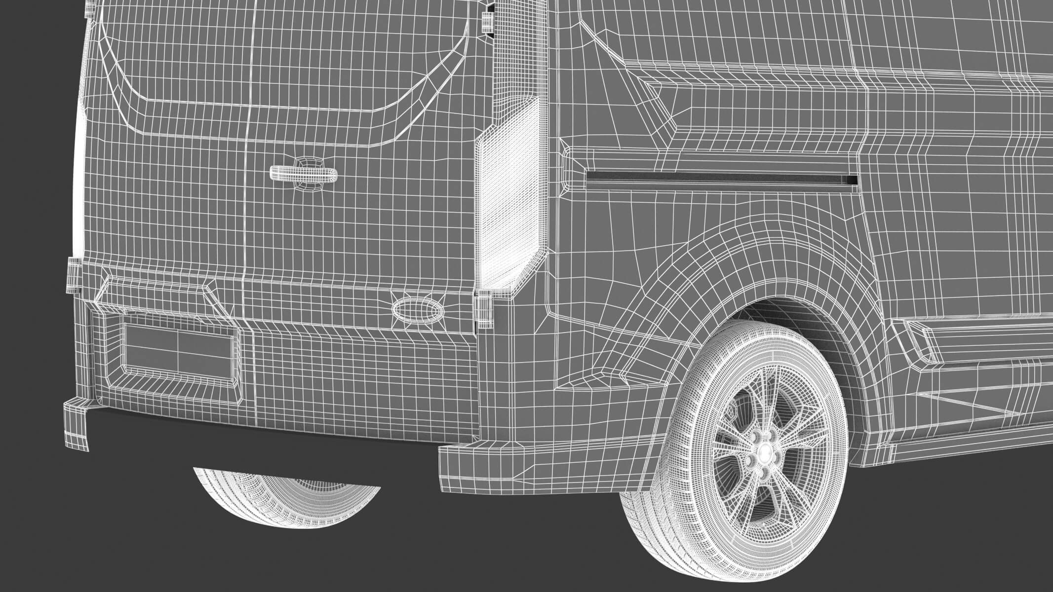 Ford Transit Cargo Van - 3D Model by frezzy
