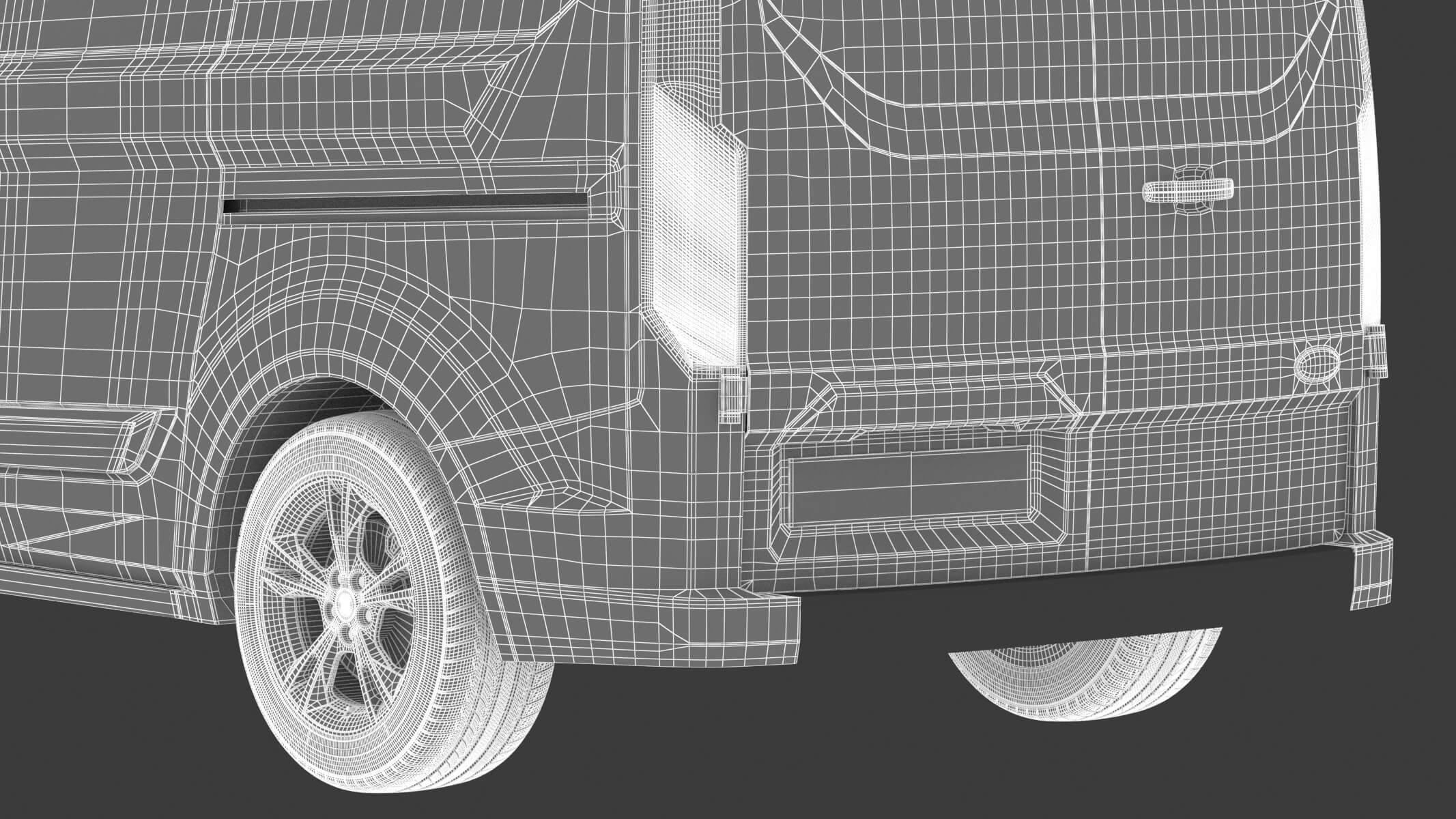 Ford Transit Cargo Van - 3D Model by frezzy