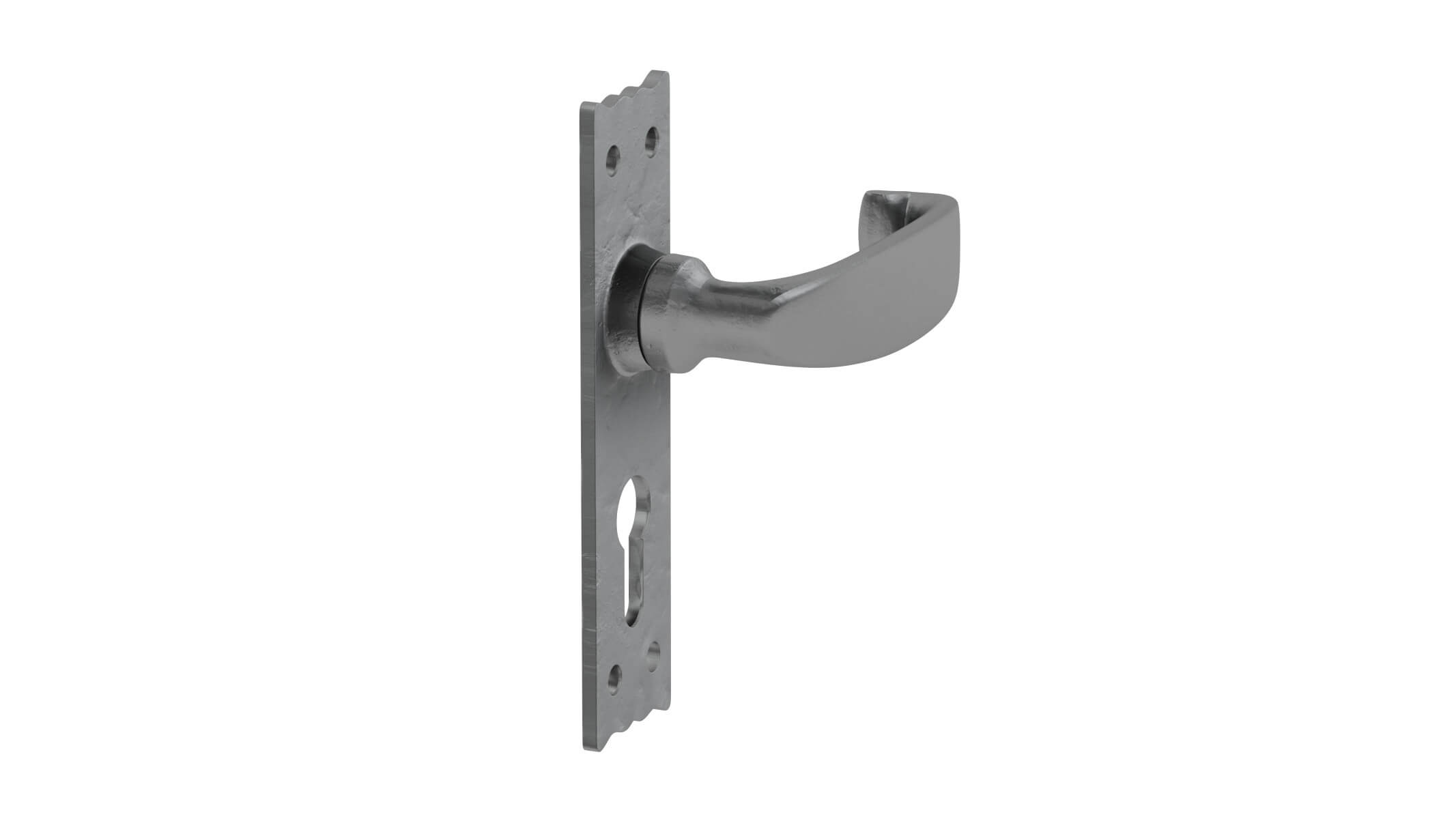 Foundries Traditional Black Antique Handle - 3D Model by frezzy