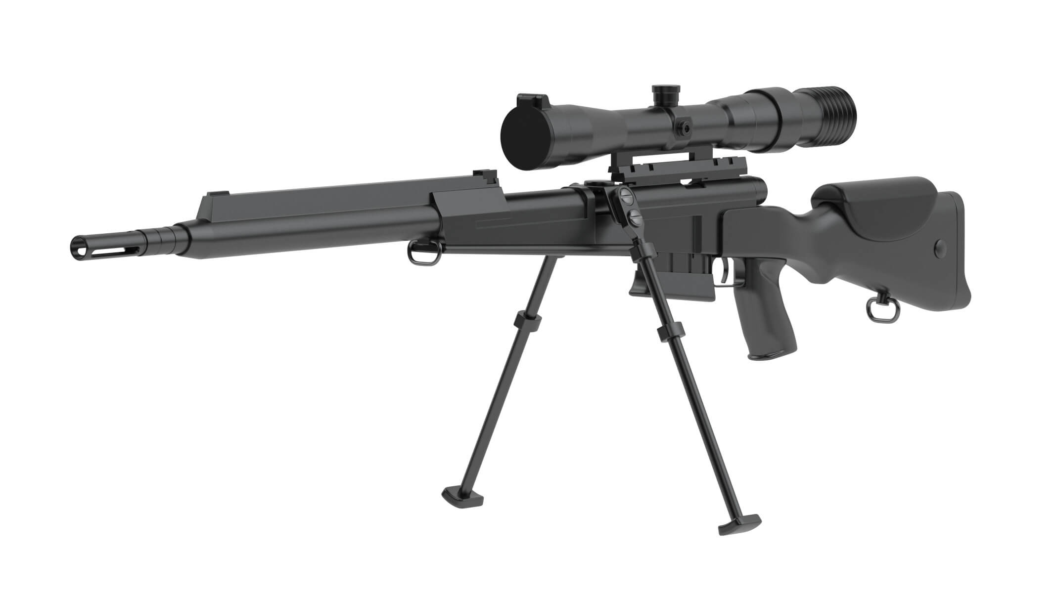 FR F2 Sniper Rifle - 3D Model by frezzy