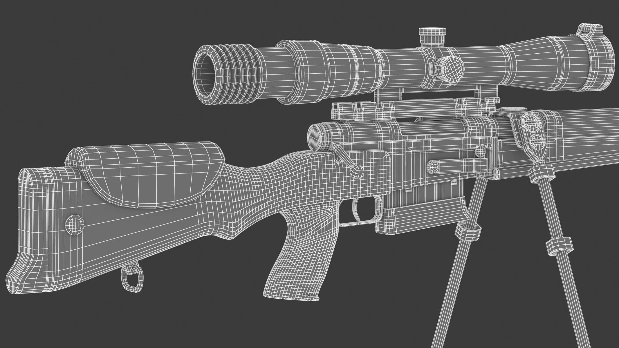 FR F2 Sniper Rifle - 3D Model by frezzy