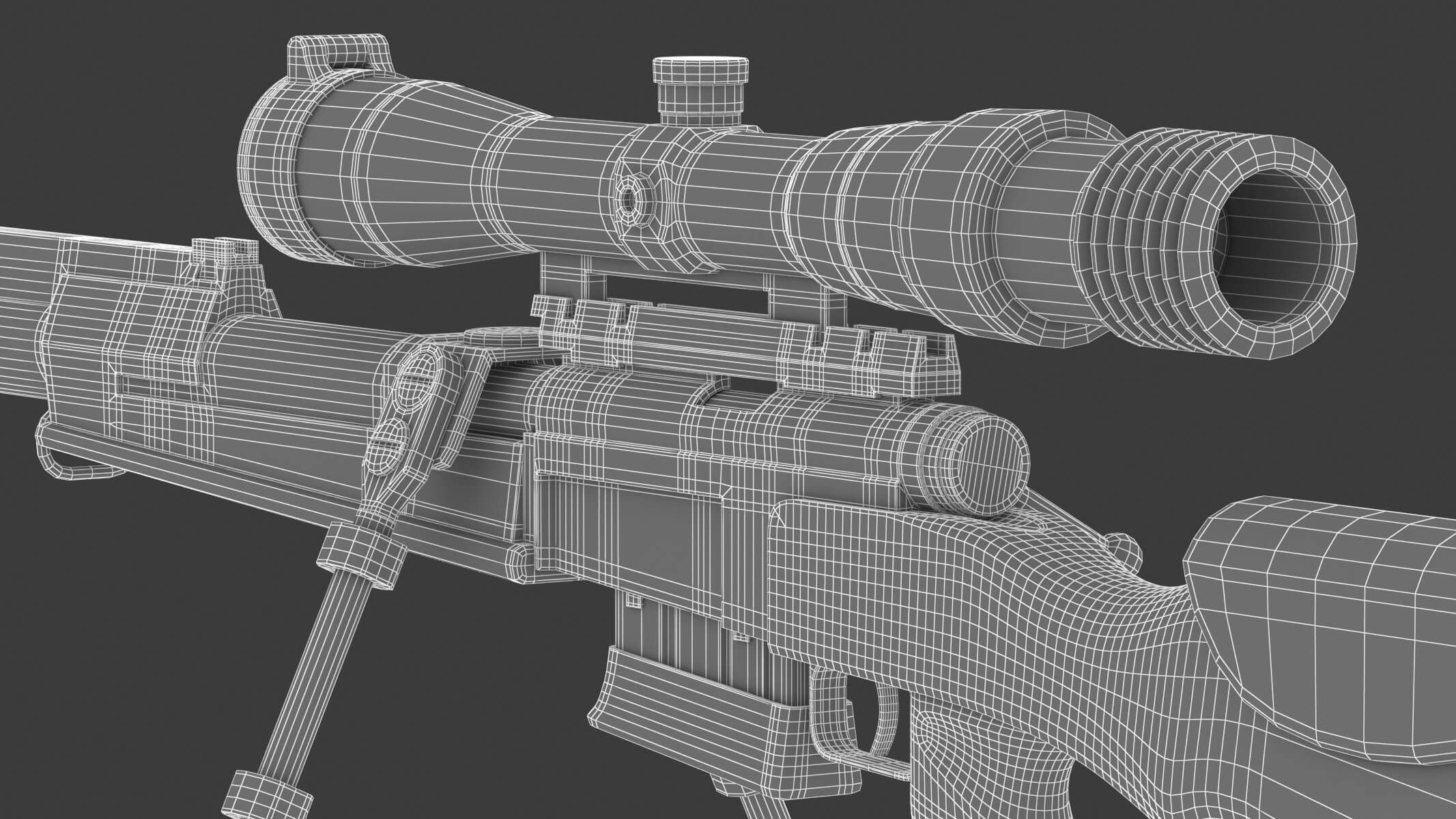 FR F2 Sniper Rifle - 3D Model by frezzy