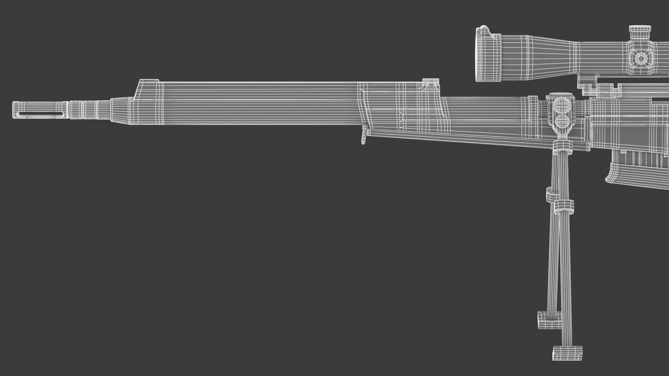 FR F2 Sniper Rifle - 3D Model by frezzy