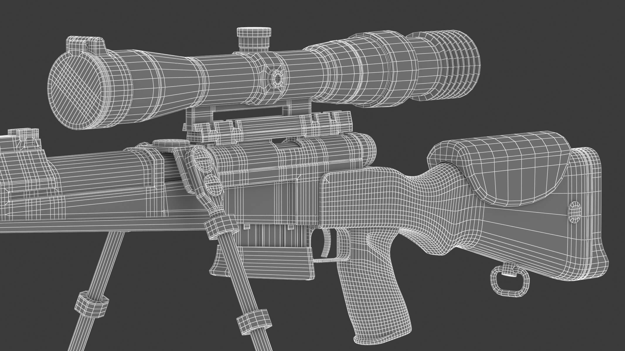 FR F2 Sniper Rifle - 3D Model by frezzy