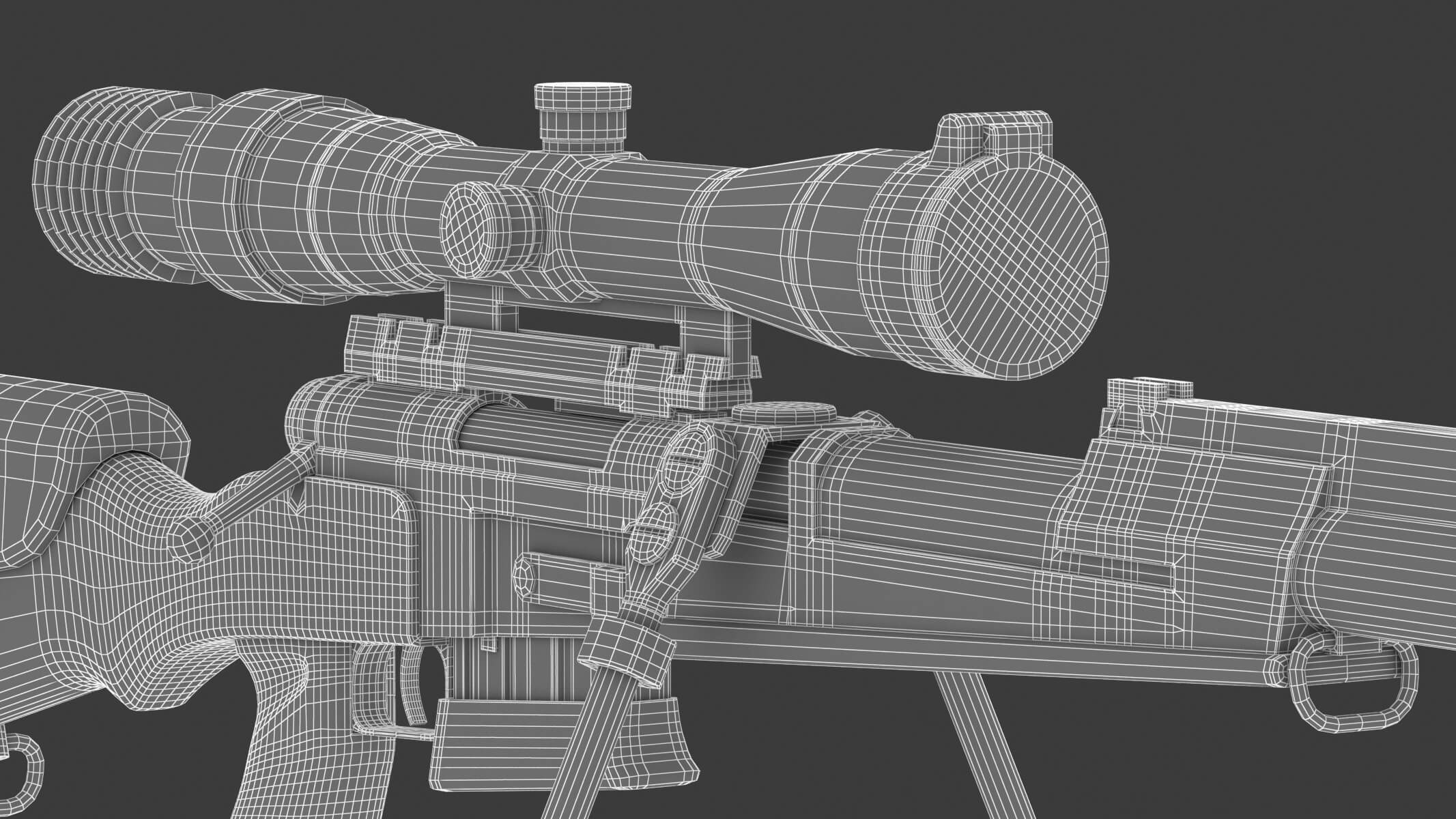 FR F2 Sniper Rifle - 3D Model by frezzy