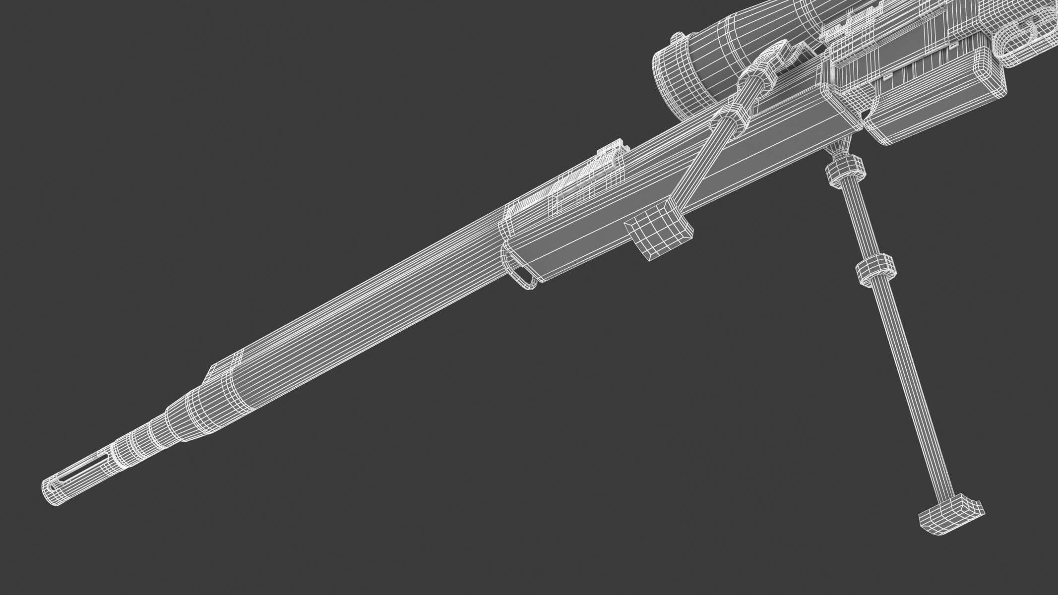 FR F2 Sniper Rifle - 3D Model by frezzy