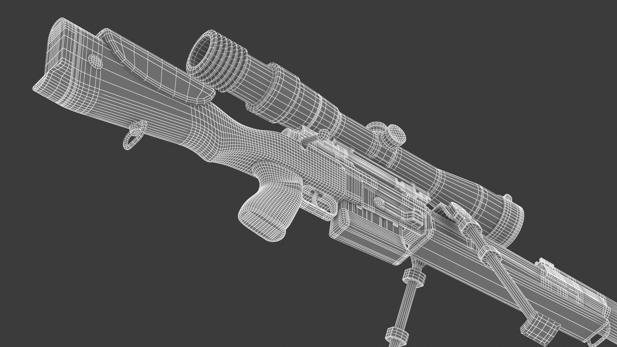 FR F2 Sniper Rifle - 3D Model by frezzy