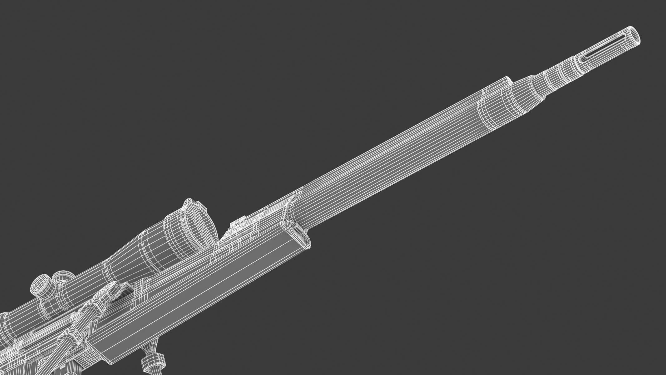 FR F2 Sniper Rifle - 3D Model by frezzy