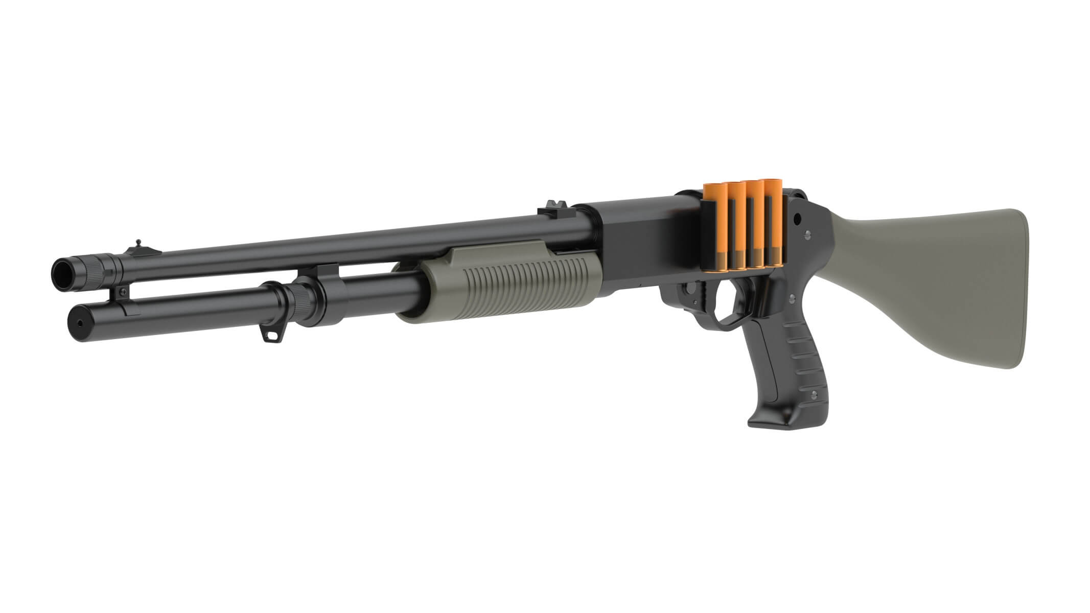 Franchi SAS-12 3D Model by frezzy