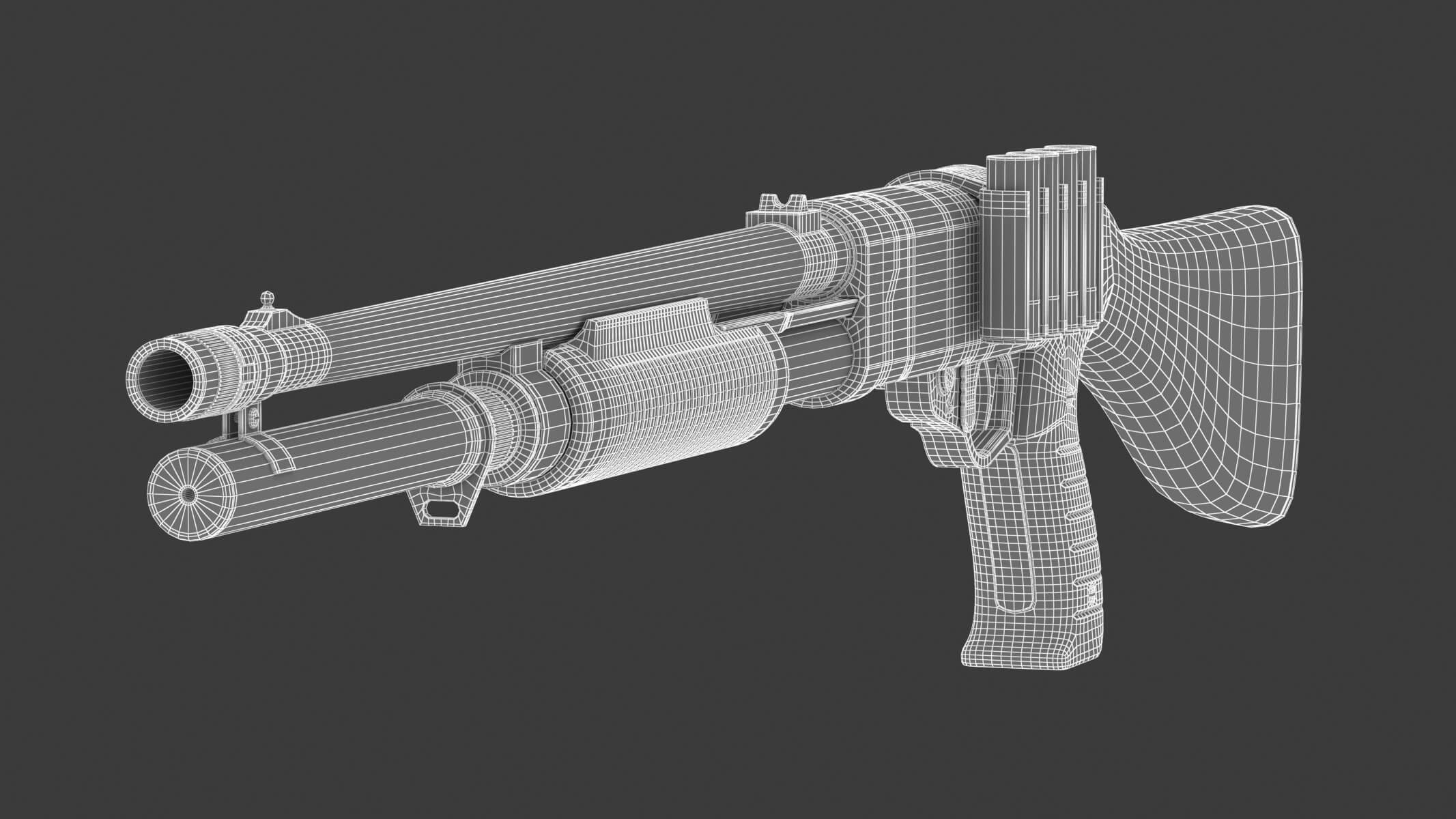 Franchi SAS-12 3D Model by frezzy