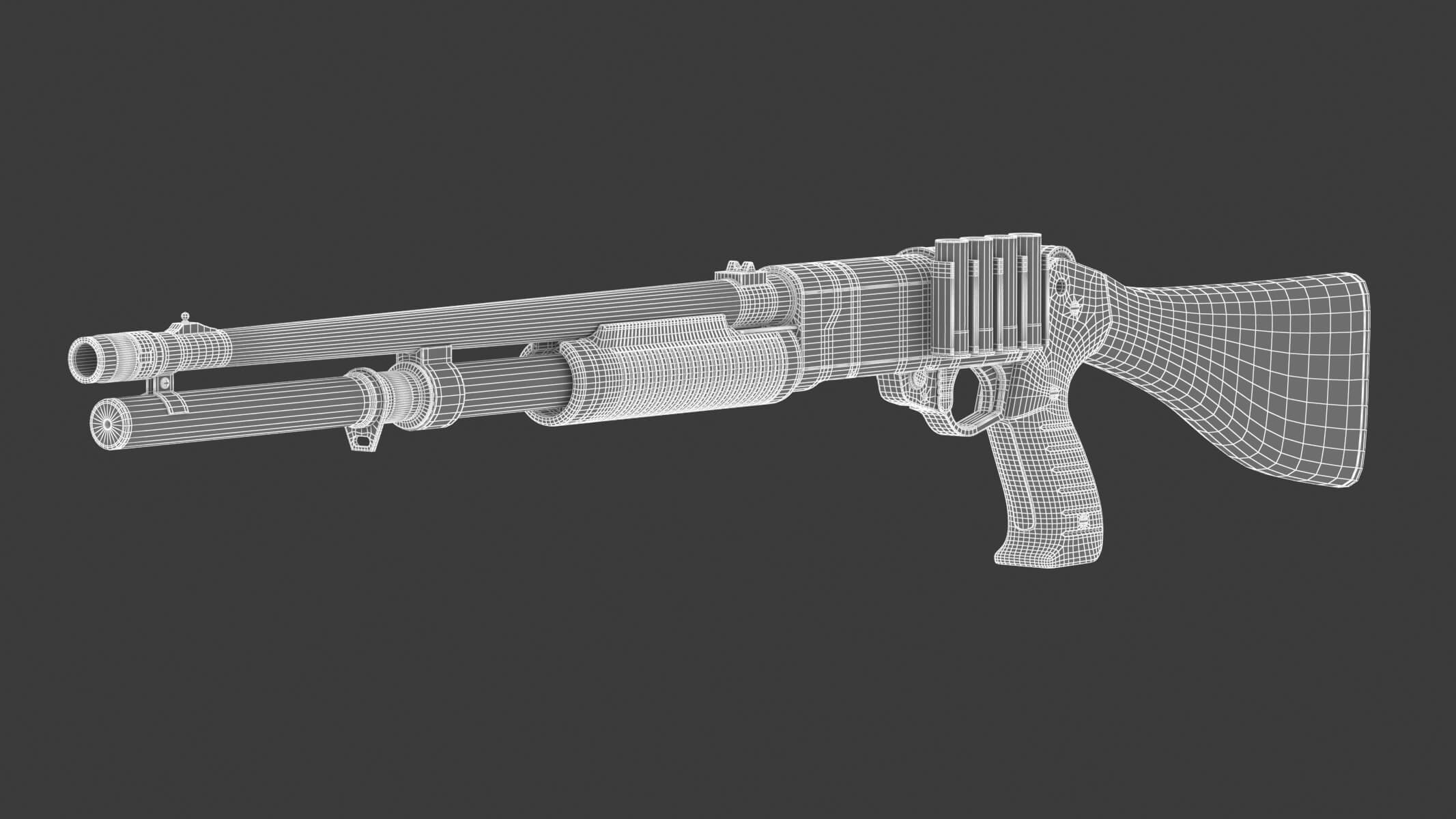 Franchi SAS-12 3D Model by frezzy