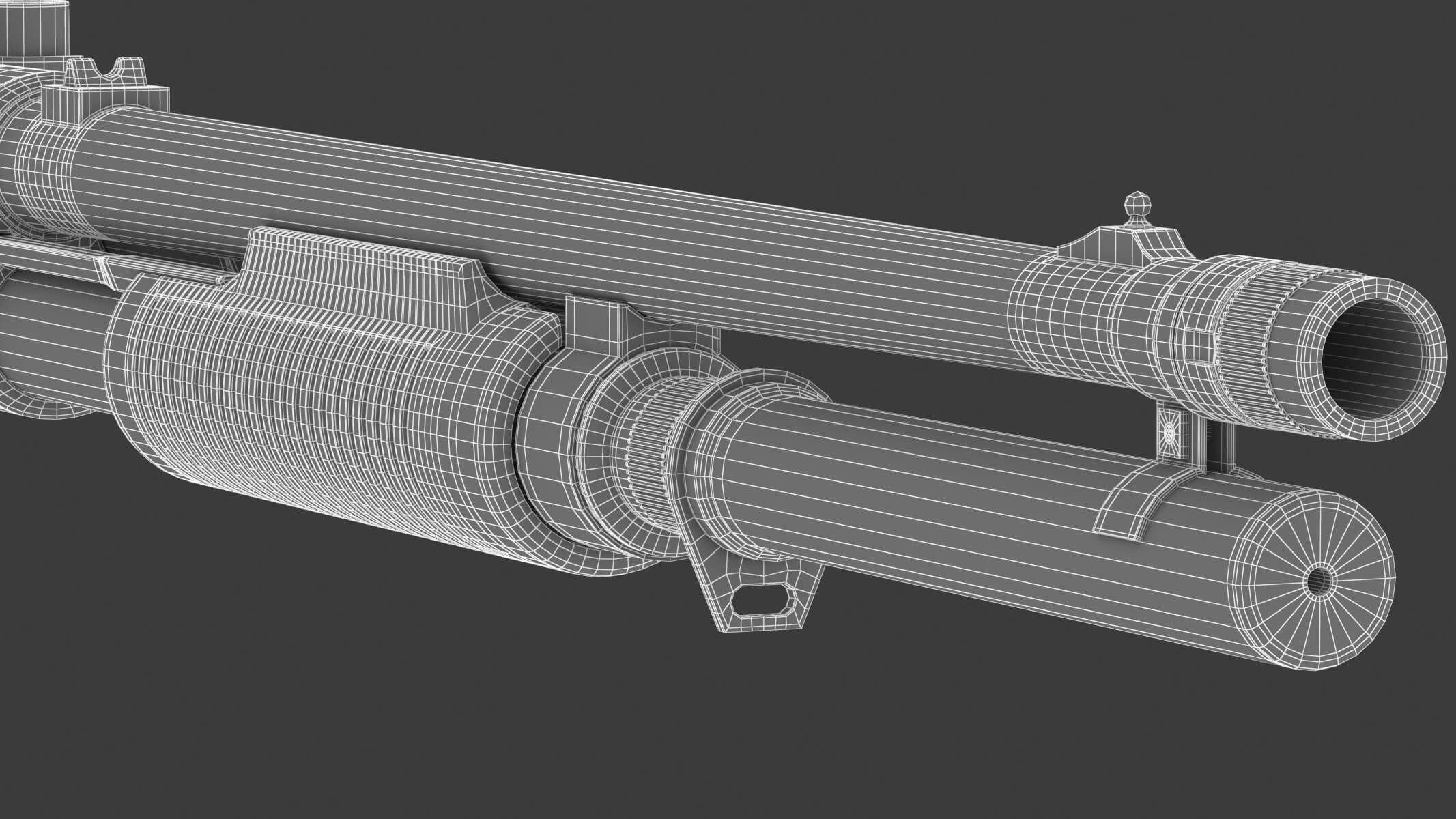 Franchi SAS-12 3D Model by frezzy