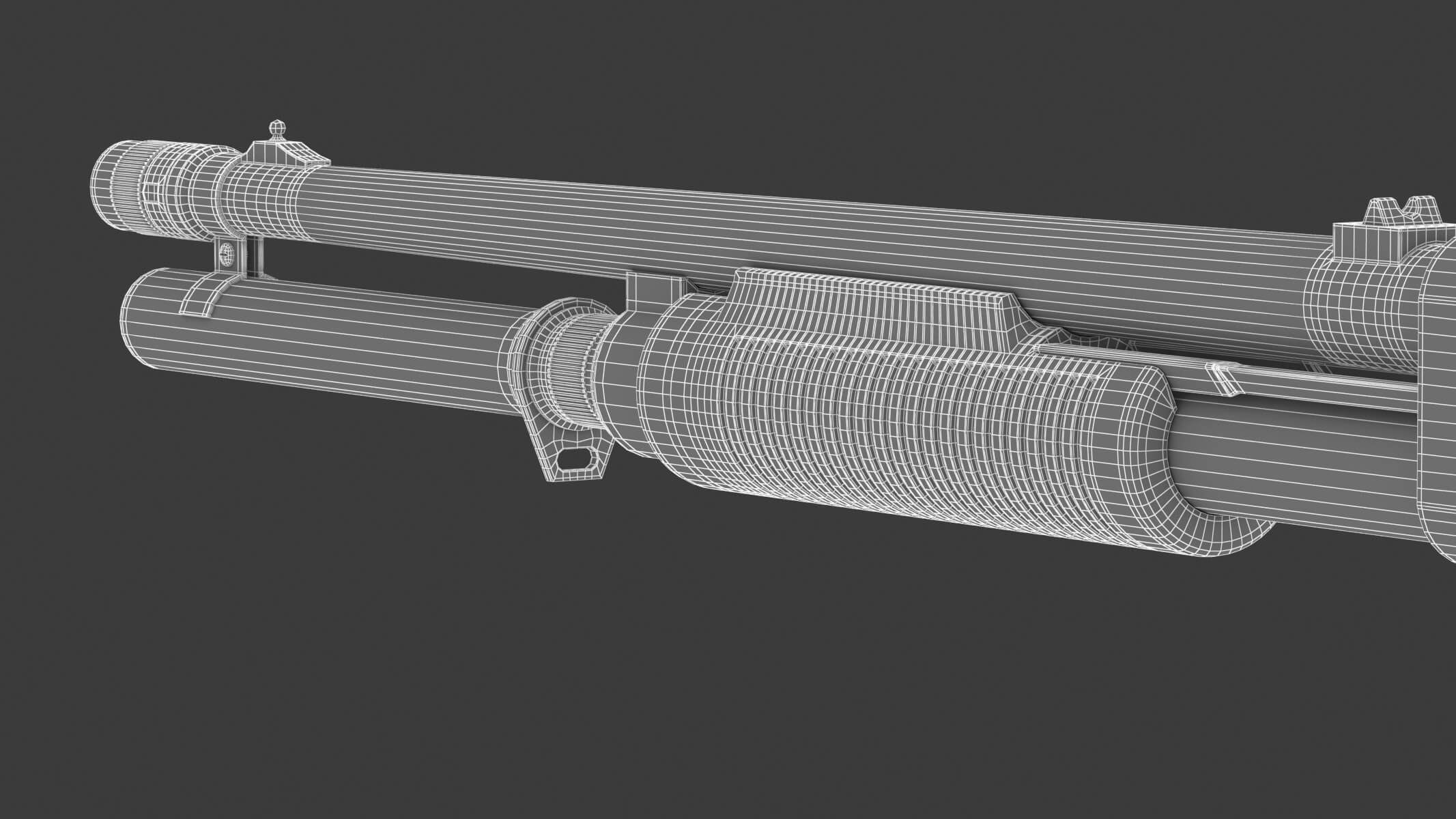 Franchi SAS-12 3D Model by frezzy