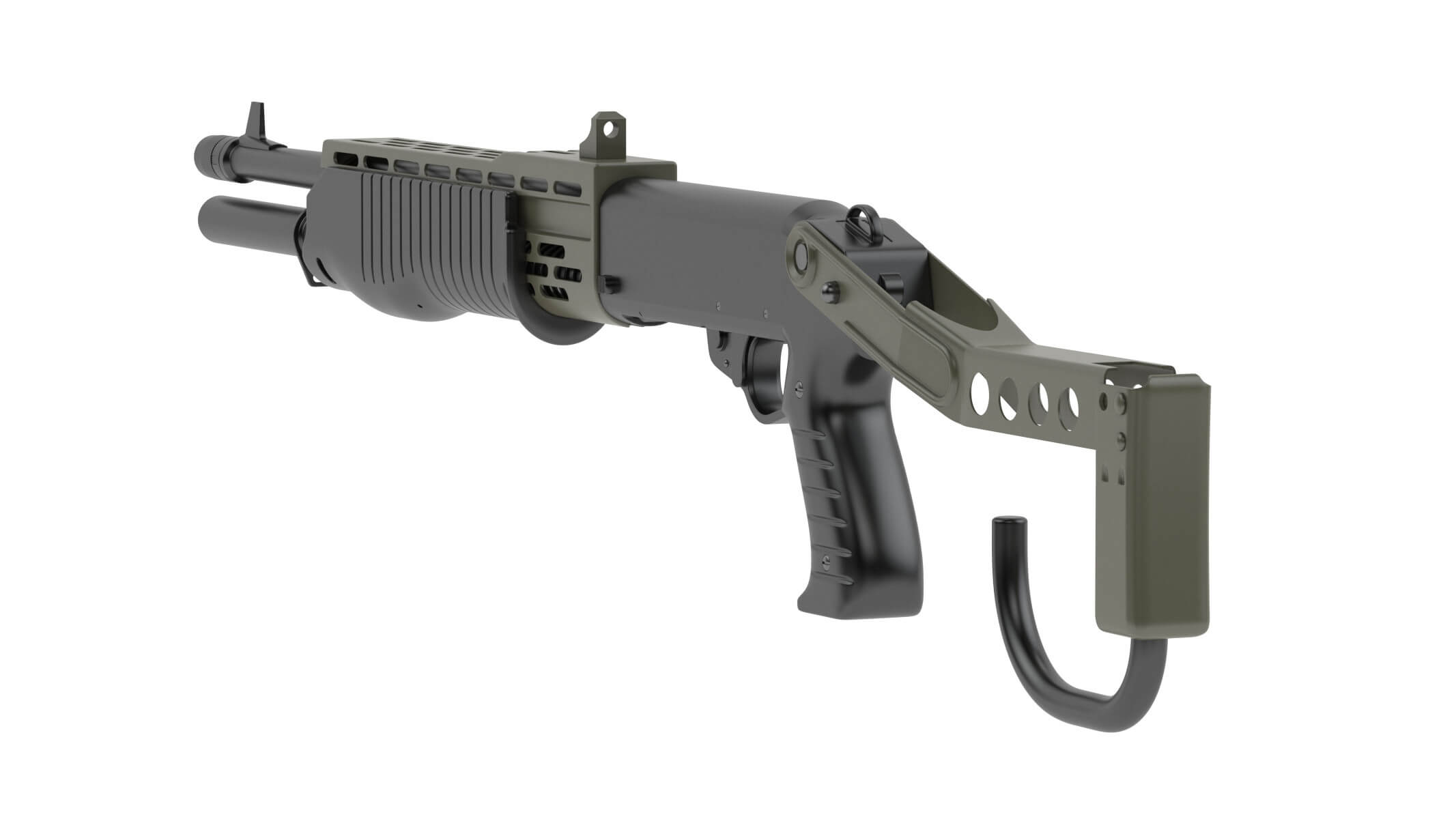 Franchi SPAS-12 3D Model by frezzy