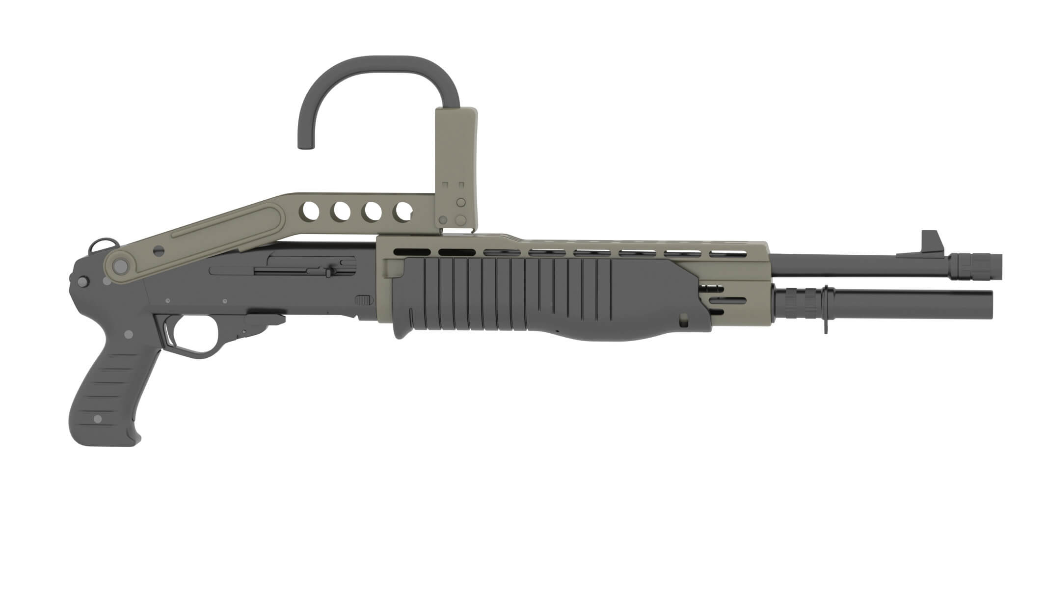 Franchi SPAS-12 3D Model by frezzy