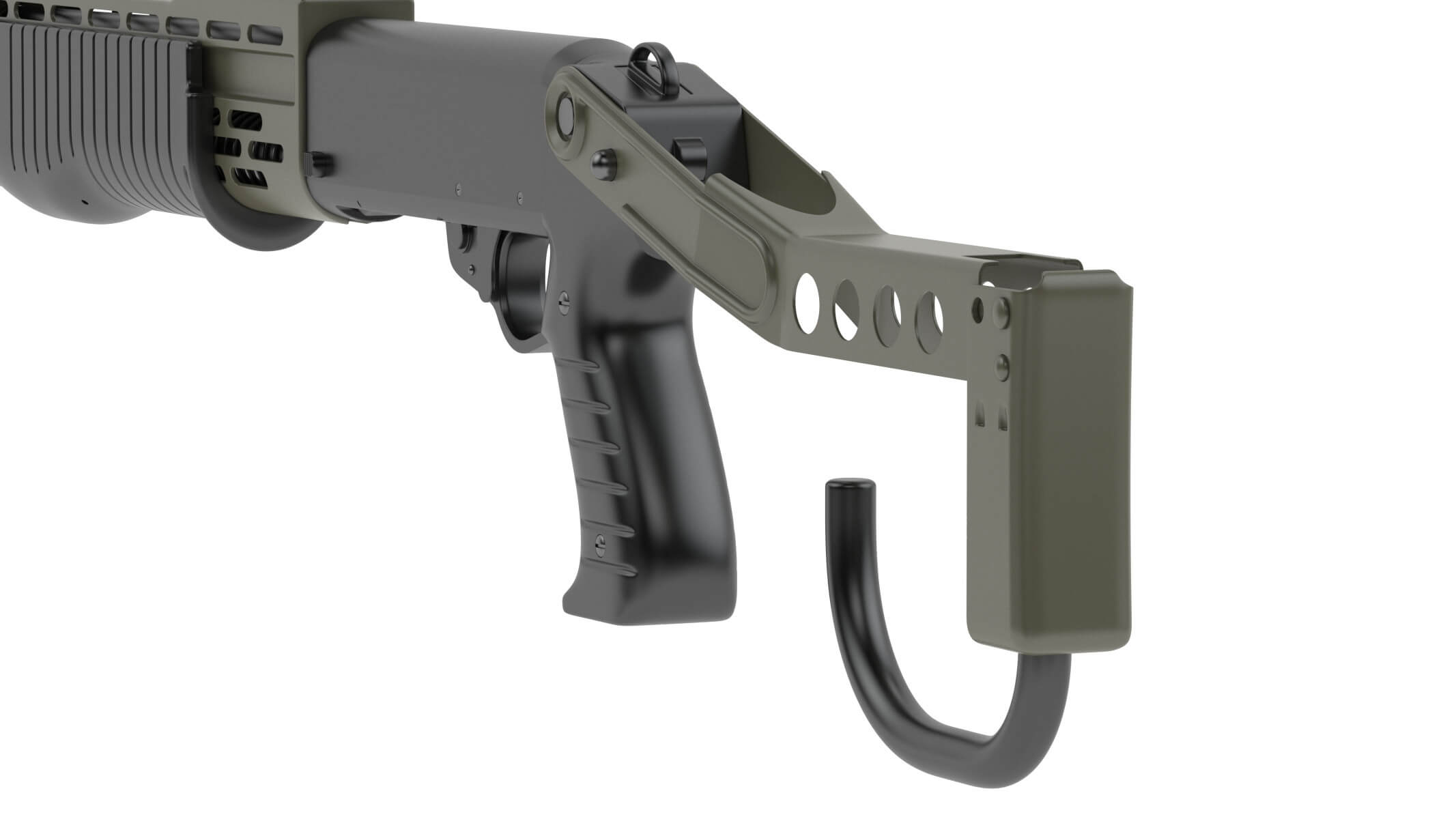 Franchi SPAS-12 3D Model by frezzy