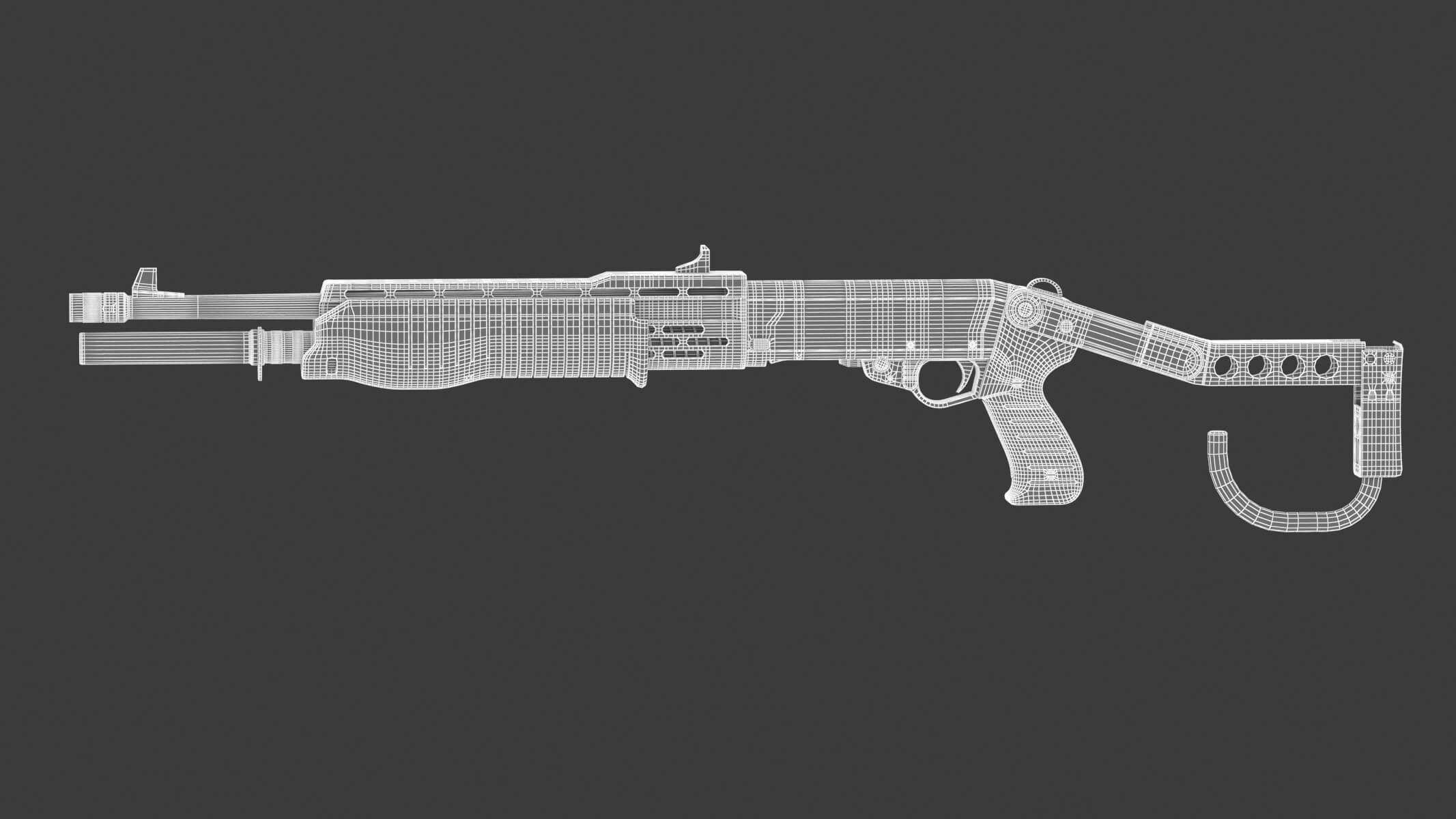 Franchi SPAS-12 3D Model by frezzy