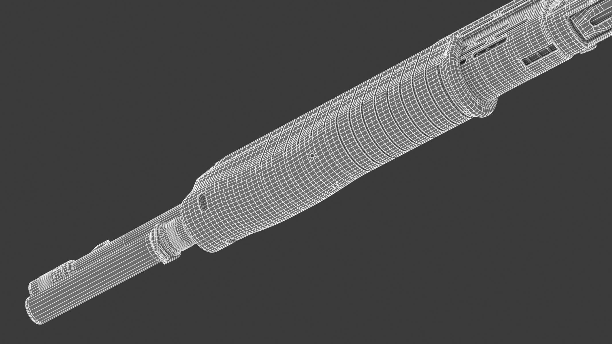 Franchi SPAS-12 3D Model by frezzy