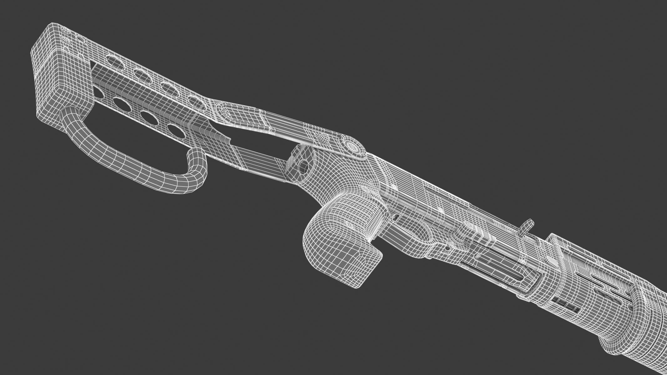 Franchi SPAS-12 3D Model by frezzy