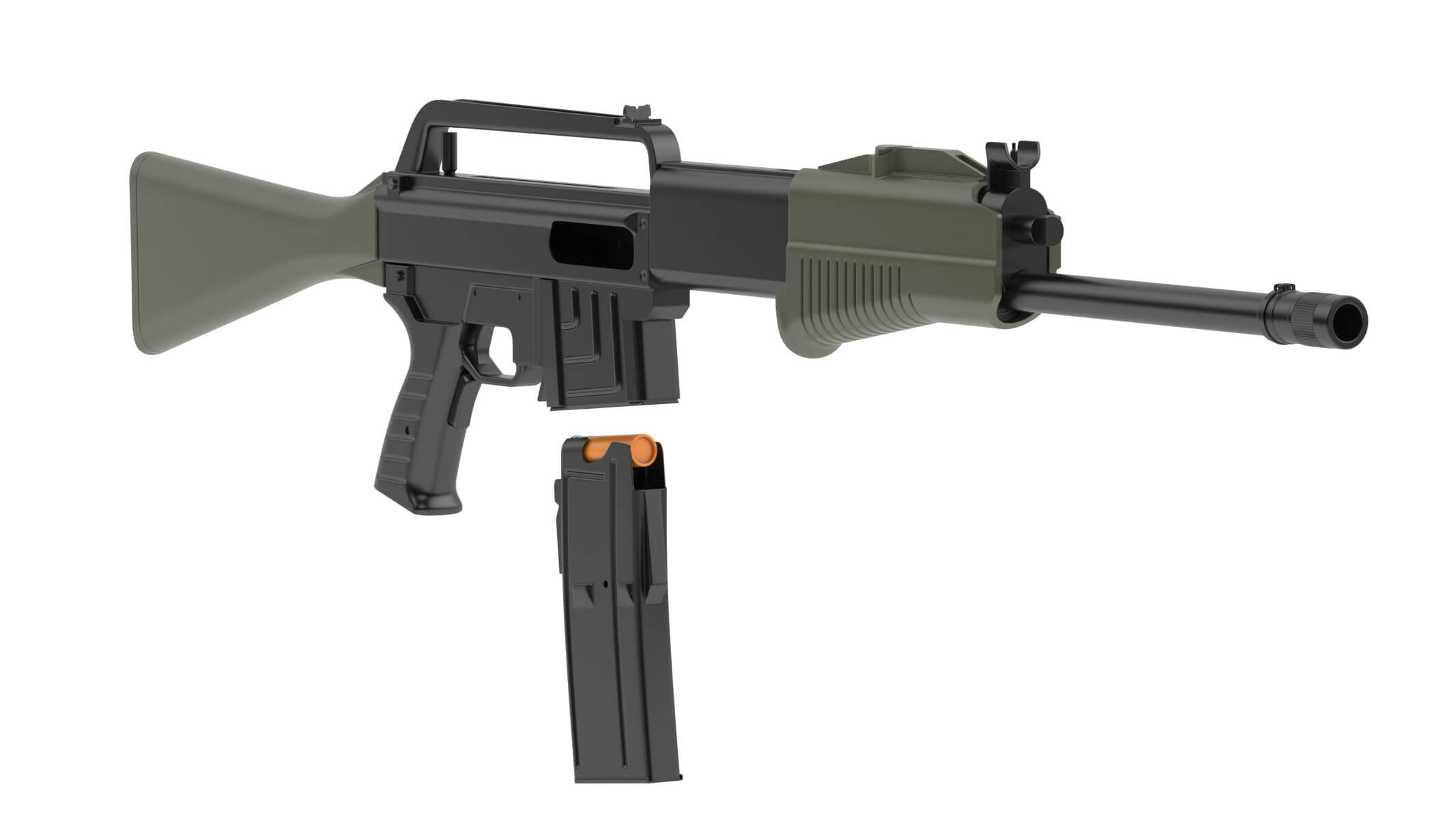 Franchi SPAS-15 3D Model by frezzy