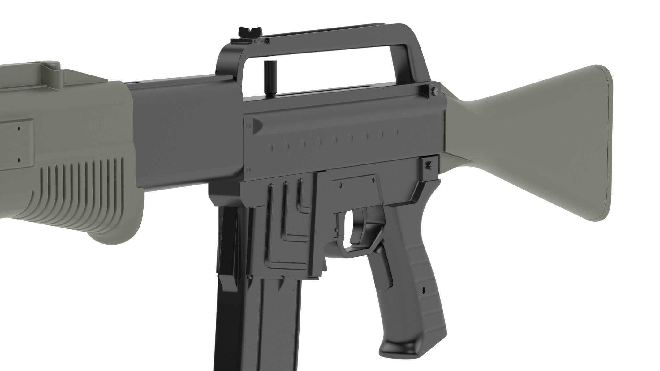 Franchi SPAS-15 3D Model by frezzy