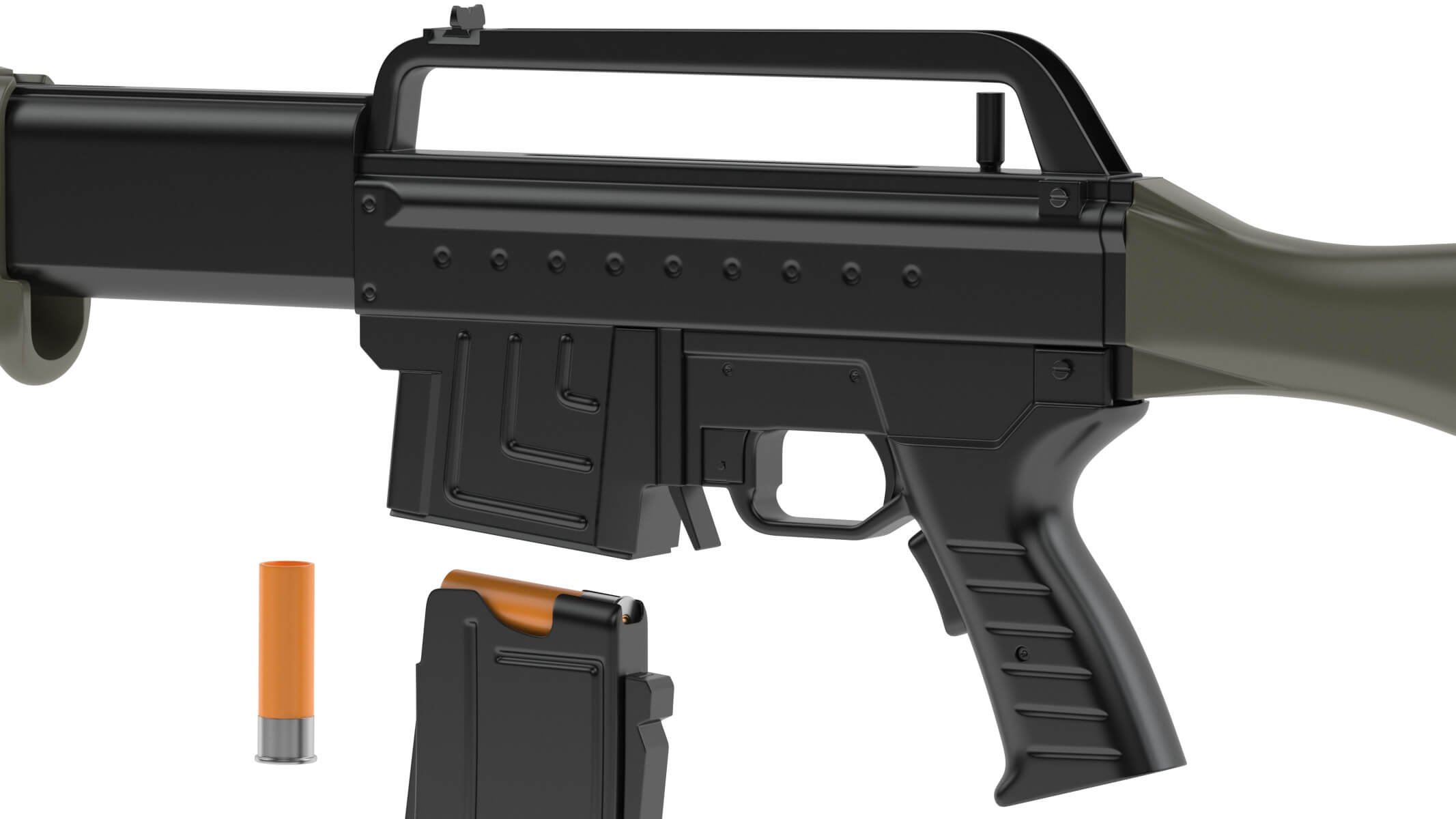 Franchi SPAS-15 3D Model by frezzy