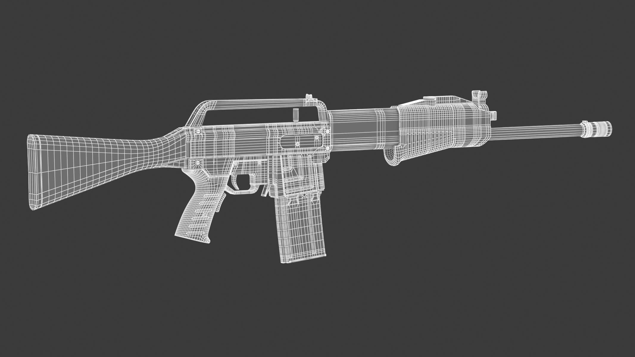 Franchi SPAS-15 3D Model by frezzy