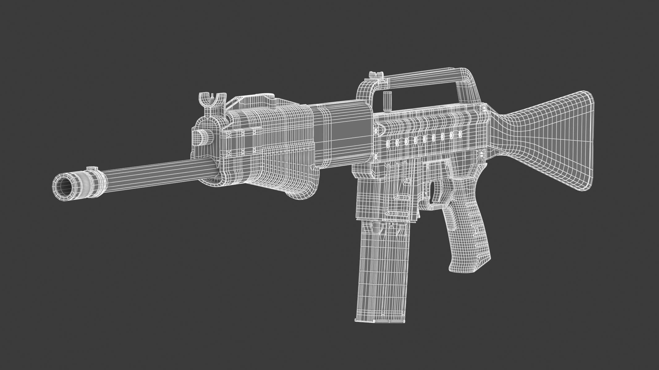 Franchi SPAS-15 3D Model by frezzy