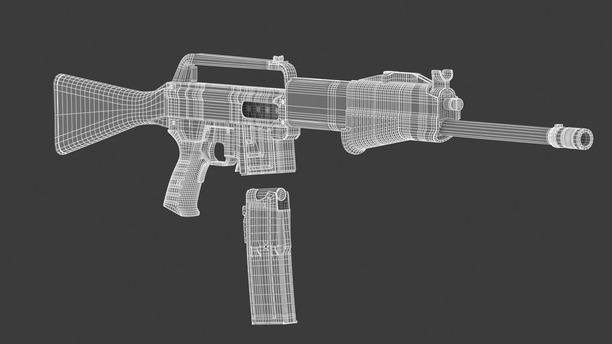 Franchi SPAS-15 3D Model by frezzy