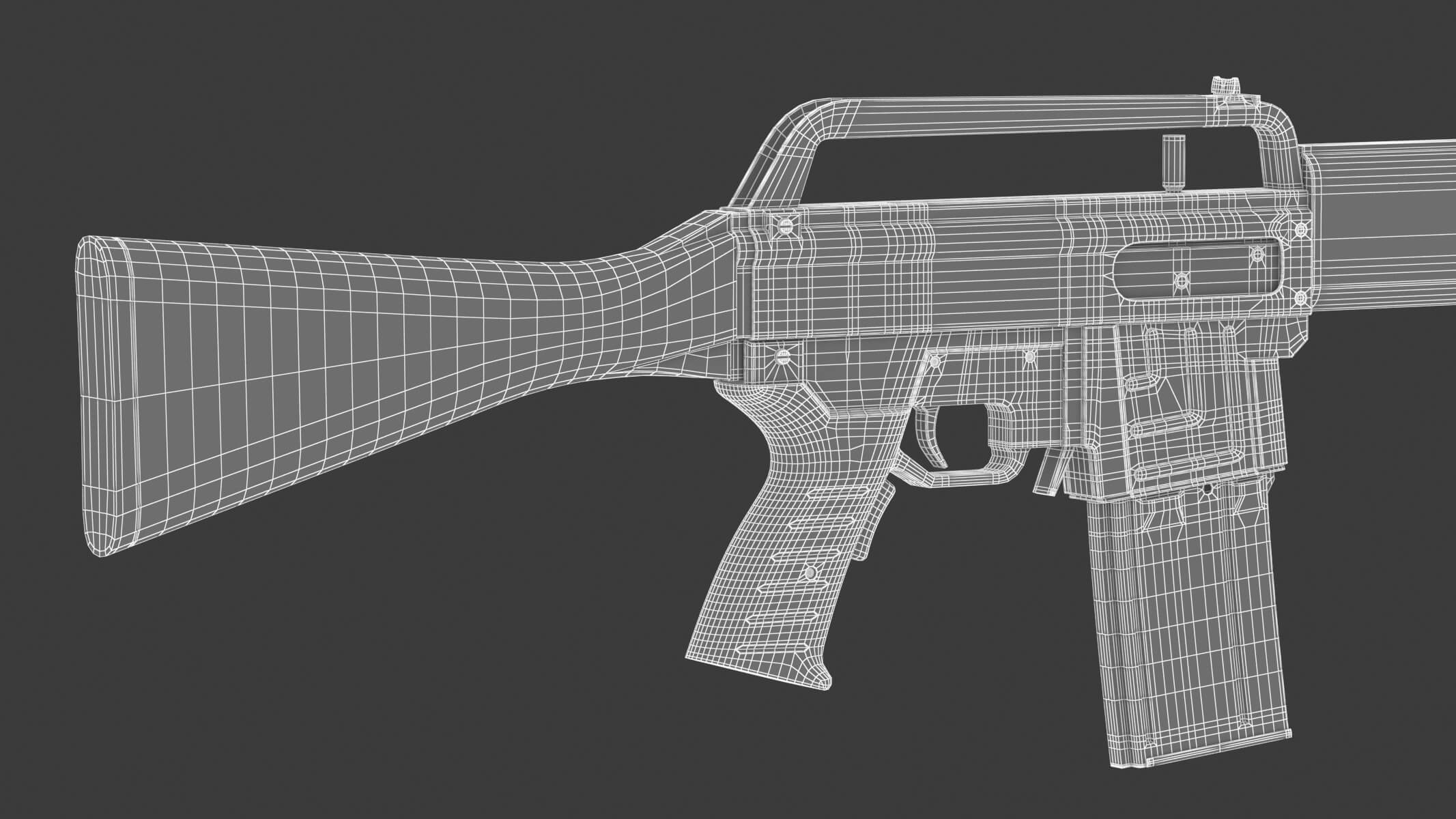 Franchi SPAS-15 3D Model by frezzy