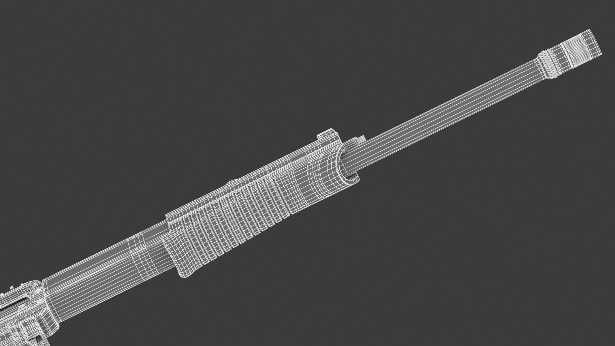 Franchi SPAS-15 3D Model by frezzy