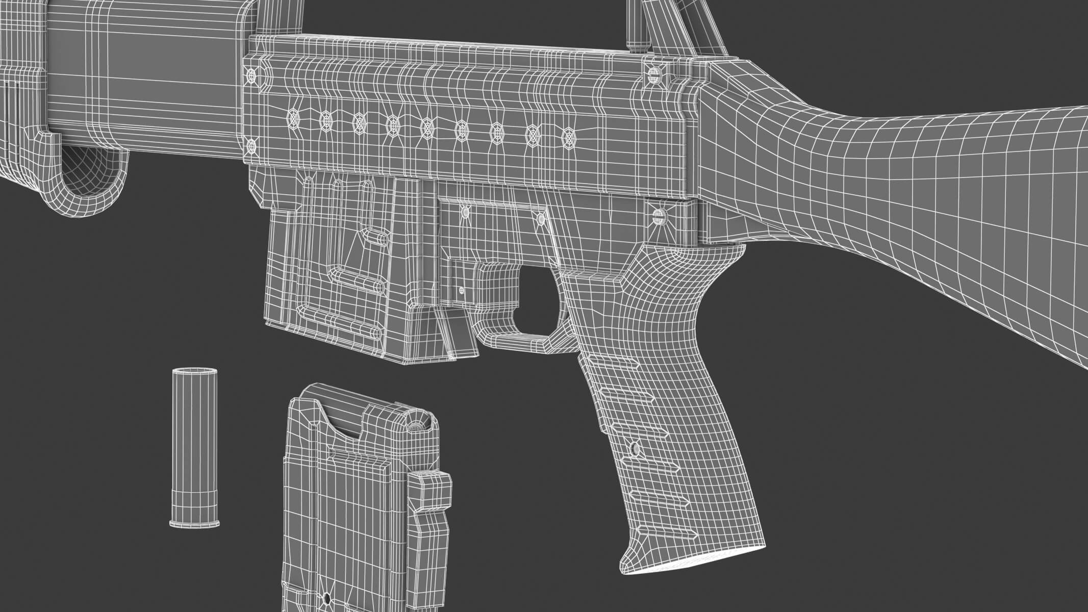 Franchi SPAS-15 3D Model by frezzy