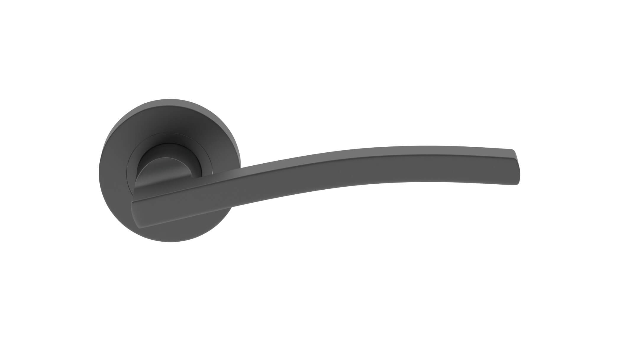 Frelan Hardware Noir Door Handle Matt Black - 3D Model by frezzy