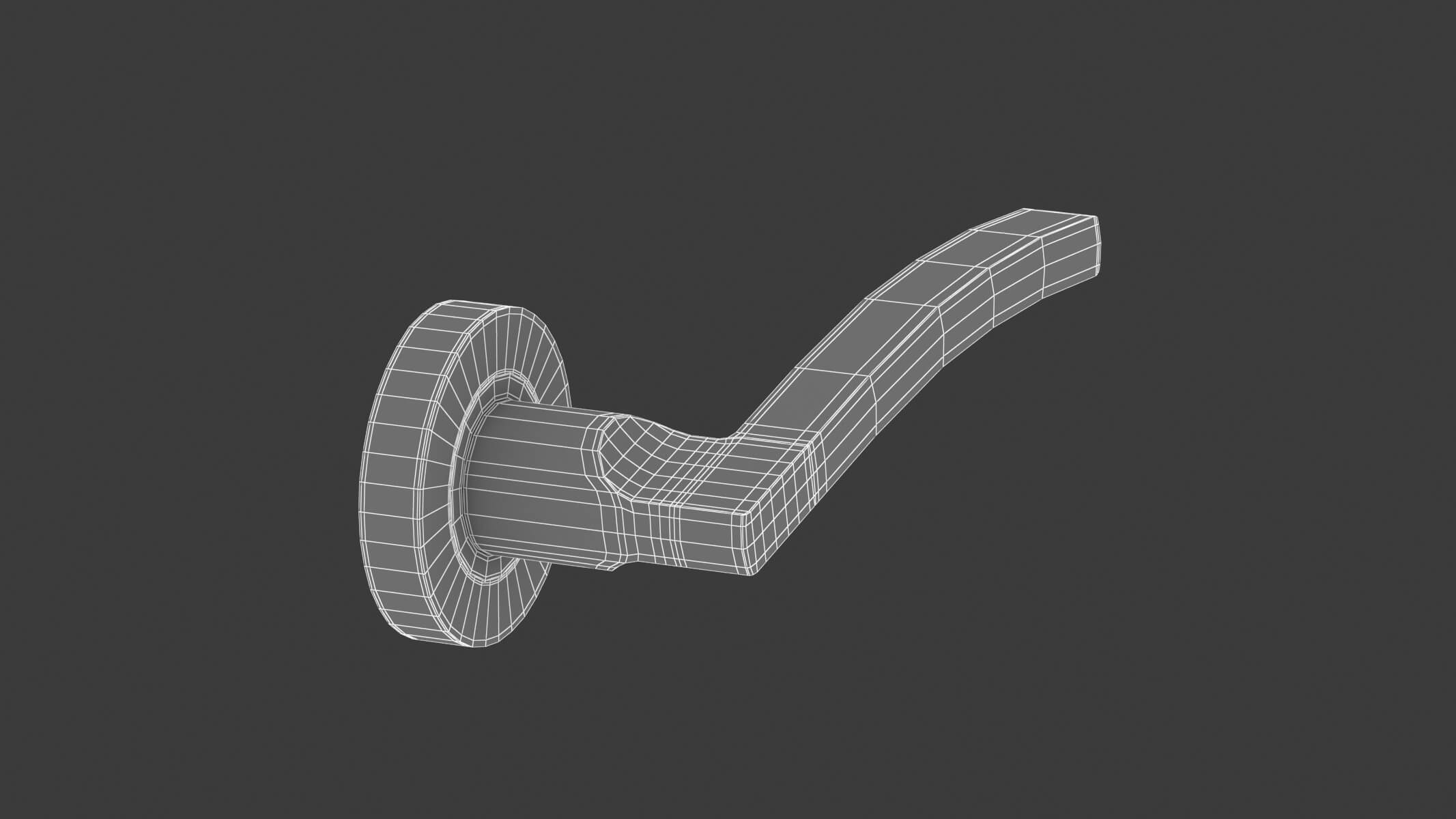 Frelan Hardware Noir Door Handle Matt Black - 3D Model by frezzy