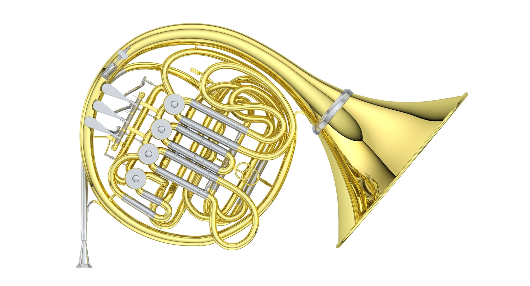 French Horn - 3D Model by frezzy