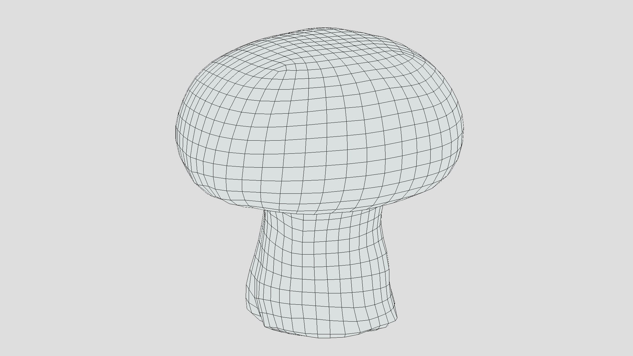 Fresh Mushroom 01 Low Poly - 3D Model by frezzy