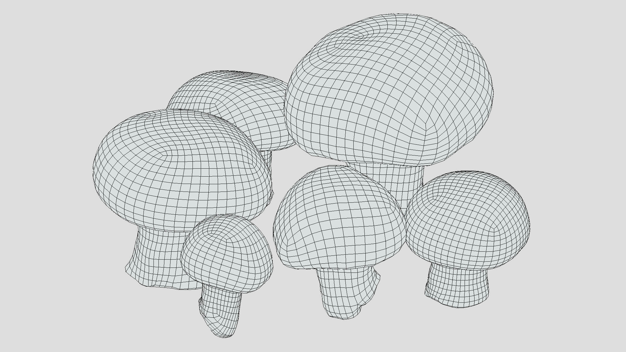 Fresh Mushroom 2 Low Poly - 3D Model by frezzy