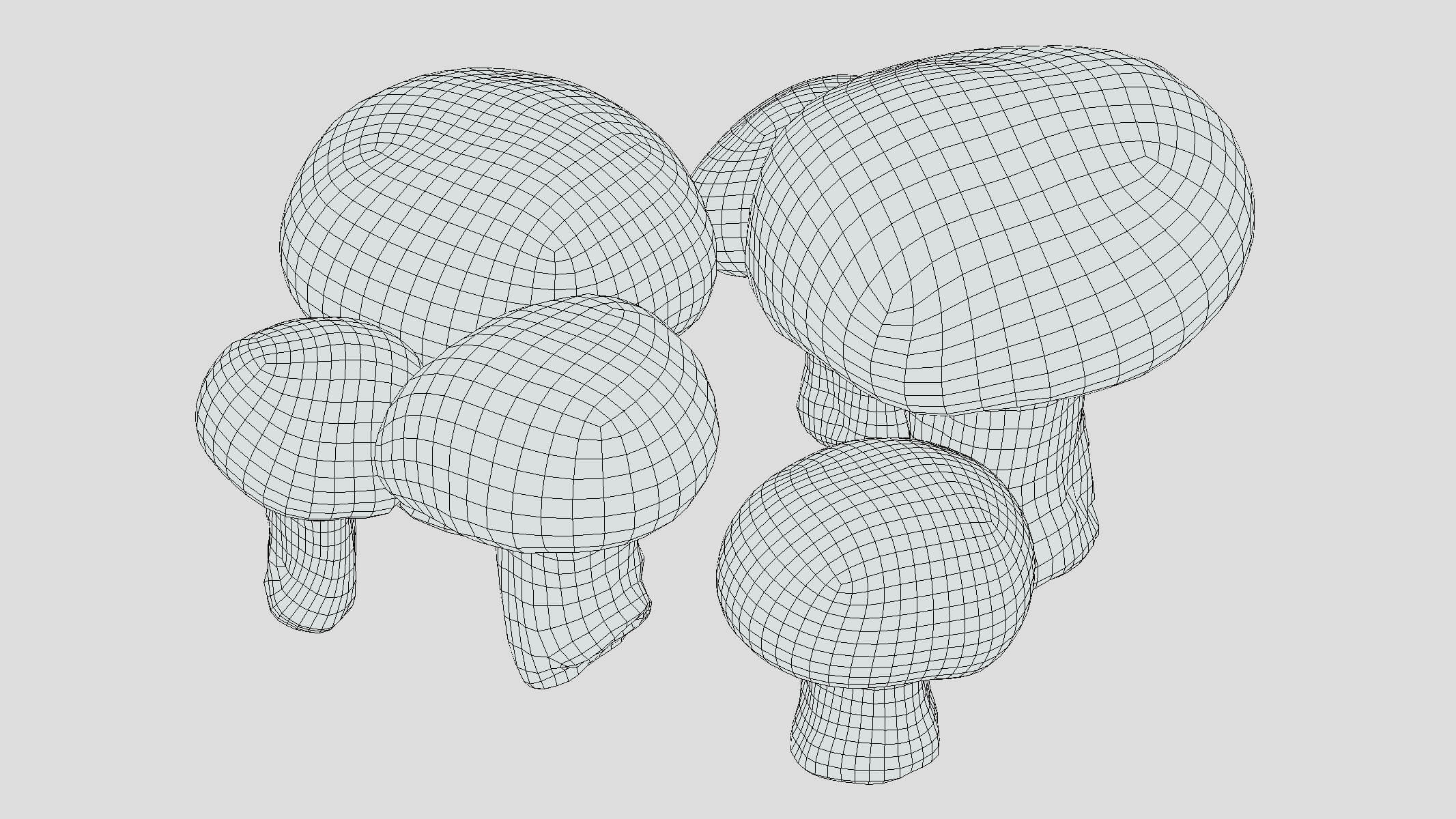 Fresh Mushroom 2 Low Poly - 3D Model by frezzy