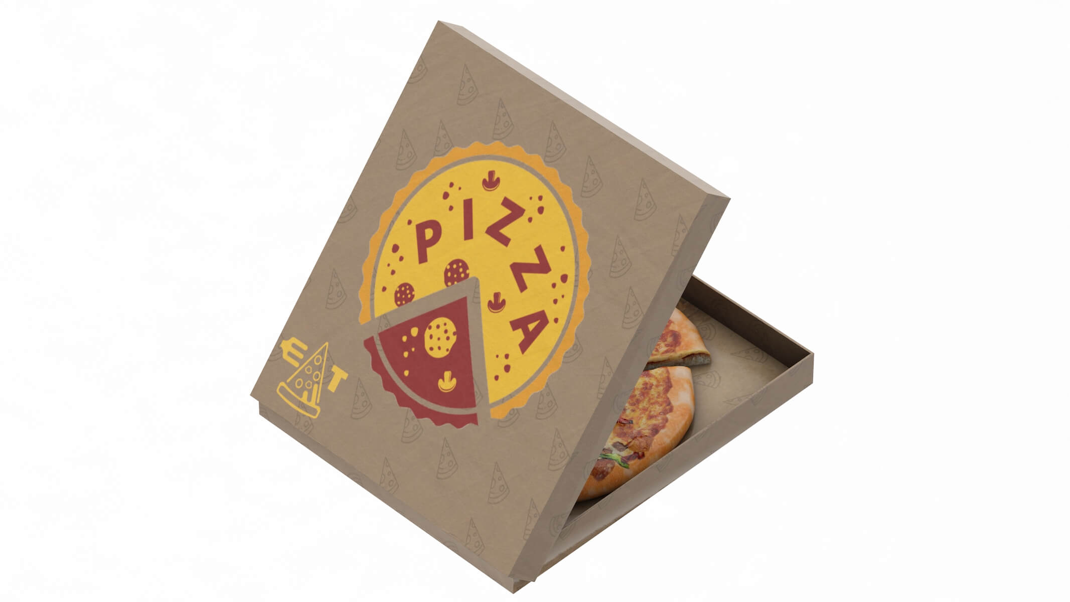 Frozen Pizza Low Poly - 3D Model by frezzy