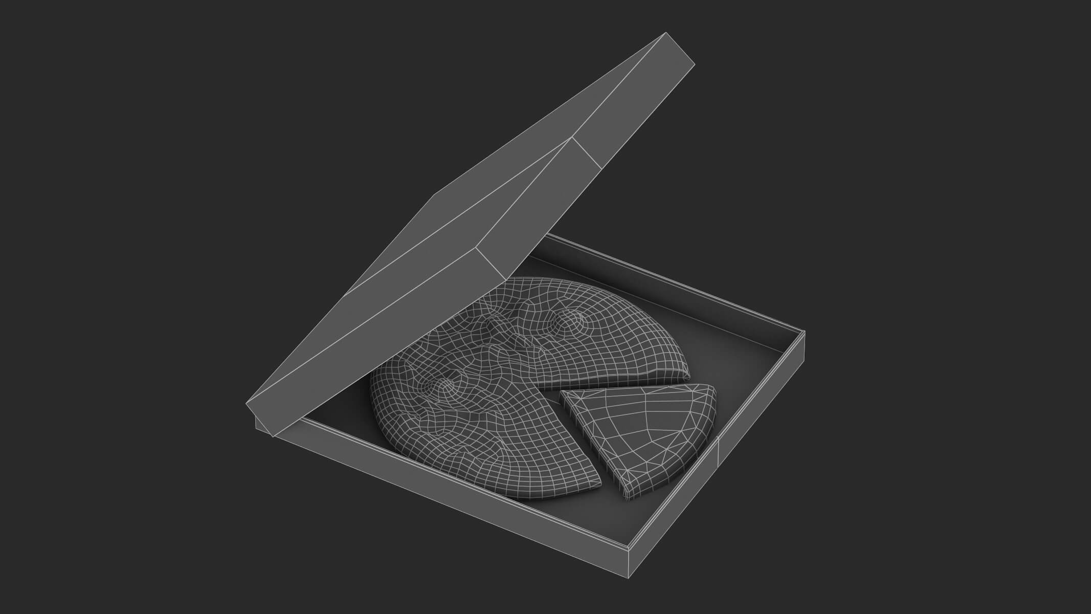 Frozen Pizza Low Poly - 3D Model by frezzy