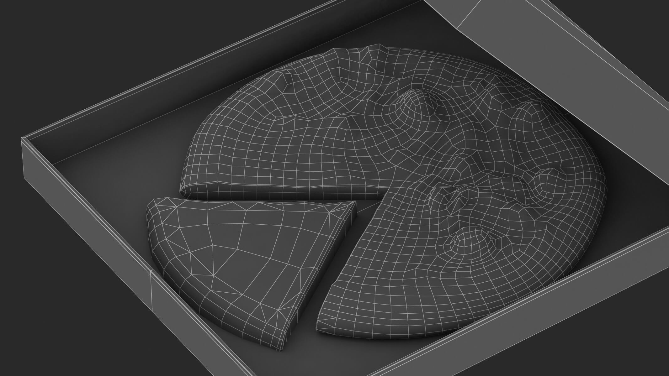 Frozen Pizza Low Poly - 3D Model by frezzy