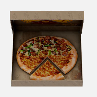 Blend 3D Models | Food And Drinks | Pizza | RenderHub