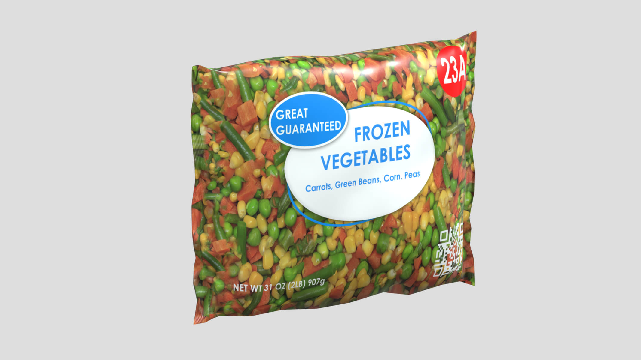 Frozen Vegetables Low Poly - 3D Model by frezzy